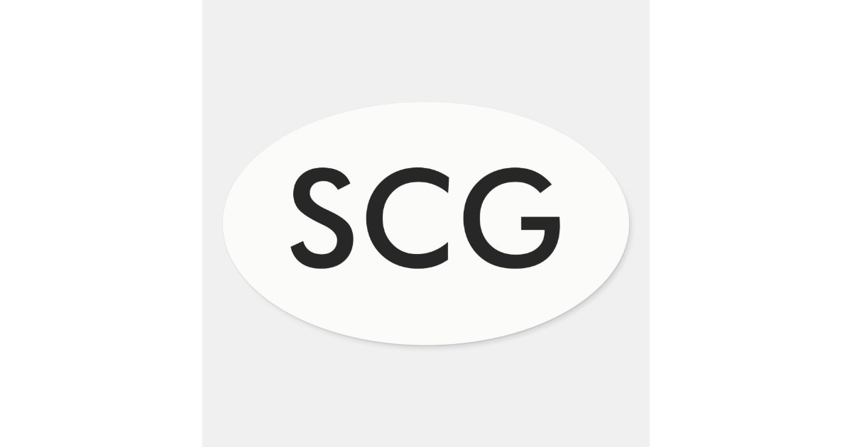 SCG sticker | Zazzle