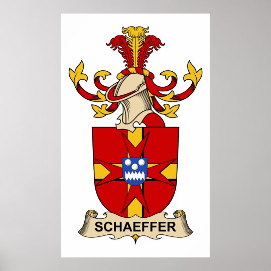 Schaeffer Family Crest Poster | Zazzle.com