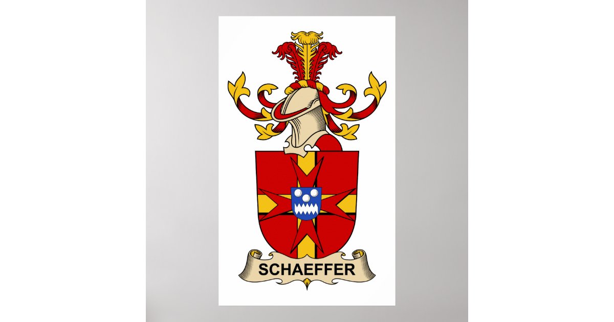 Schaeffer Family Crest Poster | Zazzle