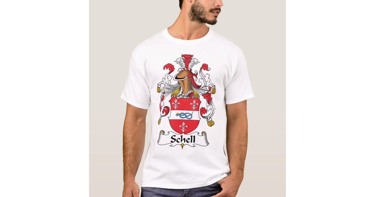 Schell Family Crest T-Shirt | Zazzle