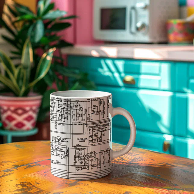 Schematic Diagram Symbols Electronic Circuit Coffee Mug | Zazzle