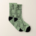 SCHEMATIC ENGINEERING BLUEPRINT DRAWING ENGINEER SOCKS | Zazzle