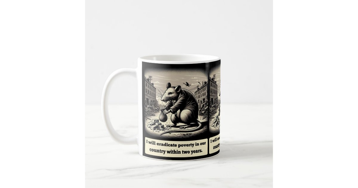 Scheming Tails: The Conniving Rat Politician Coffee Mug | Zazzle