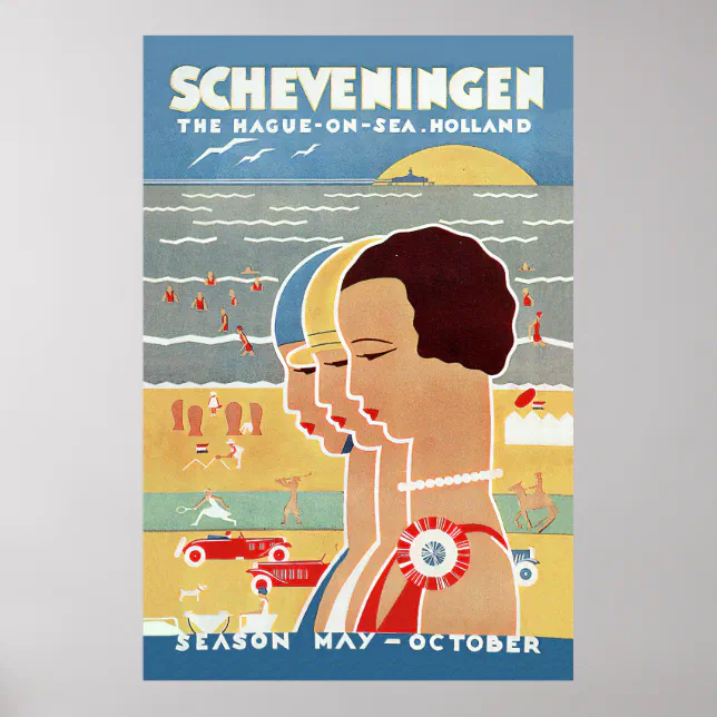 Scheveningen Beach Poster | Zazzle