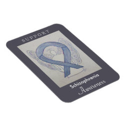 Schizophrenia Awareness Ribbon Angel Custom Magnet | Zazzle