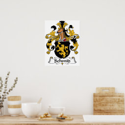 Schmid Family Crest Poster | Zazzle