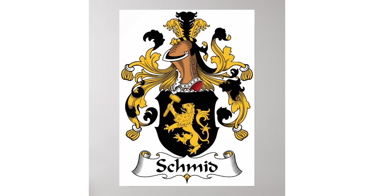 Schmid Family Crest Poster | Zazzle