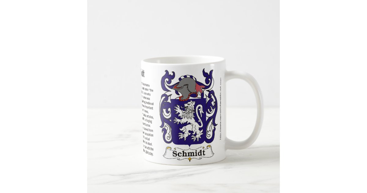 Schmidt Family Coat of Arms Mug | Zazzle