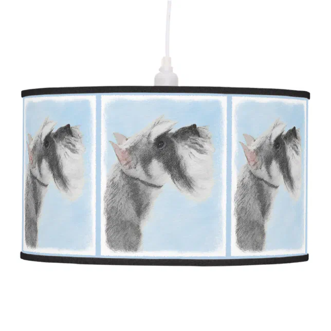 Schnauzer (Giant, Standard) Painting - Dog Art Ceiling Lamp | Zazzle