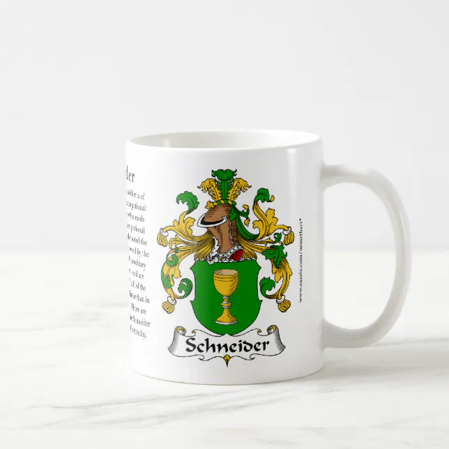 Schneider Family Coat of Arms Mug | Zazzle