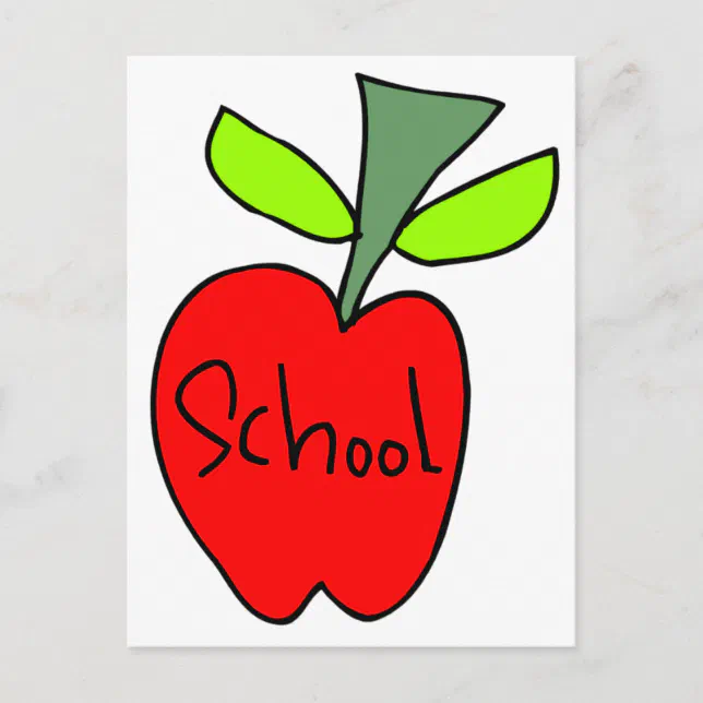 School Apples Postcard | Zazzle