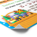 School auction gift basket flyer poster template | Zazzle