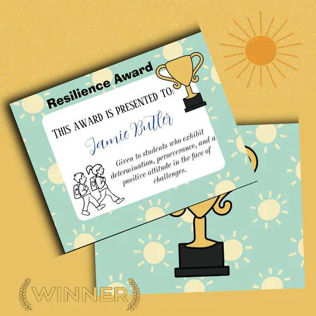 School award cert pupil reward student certificate | Zazzle