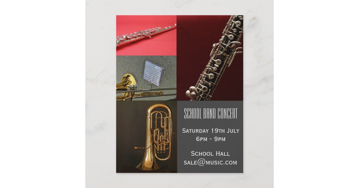 School Band music performance Flyer | Zazzle