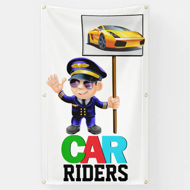 School Banner for Directions Car Riders | Zazzle