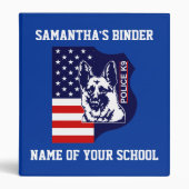 School Binder Police K9 | Zazzle