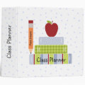 School Books Teacher's Class Planner 3 Ring Binder | Zazzle