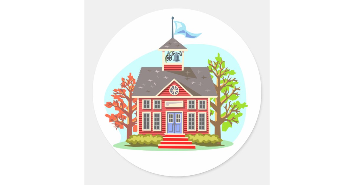 School Building Stickers | Zazzle
