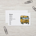 School Bus 2 Business Card | Zazzle