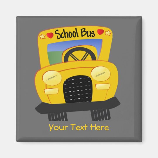School Bus 2 (Customizable) Magnet | Zazzle.com