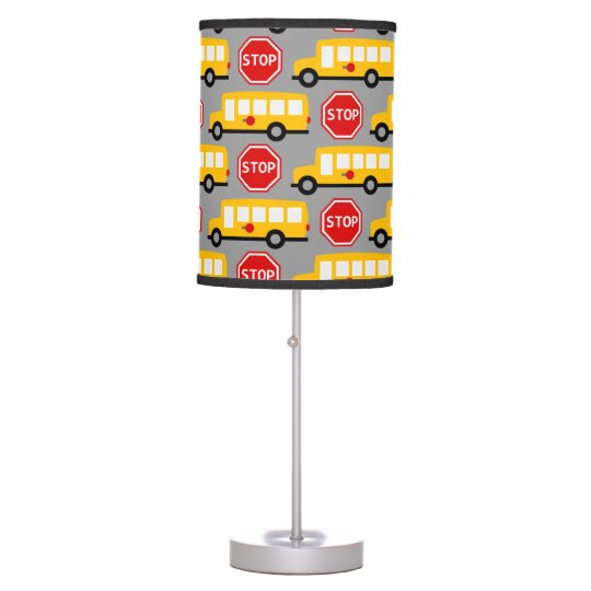 School Bus and Stop Sign Table Lamp | Zazzle.com