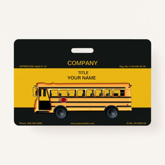 School Bus Badge | Zazzle.com