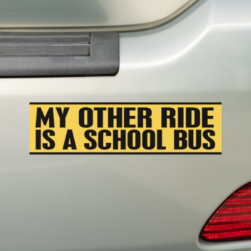 SCHOOL BUS BUMPER STICKER | Zazzle