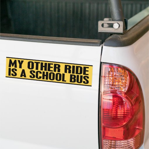 SCHOOL BUS BUMPER STICKER | Zazzle