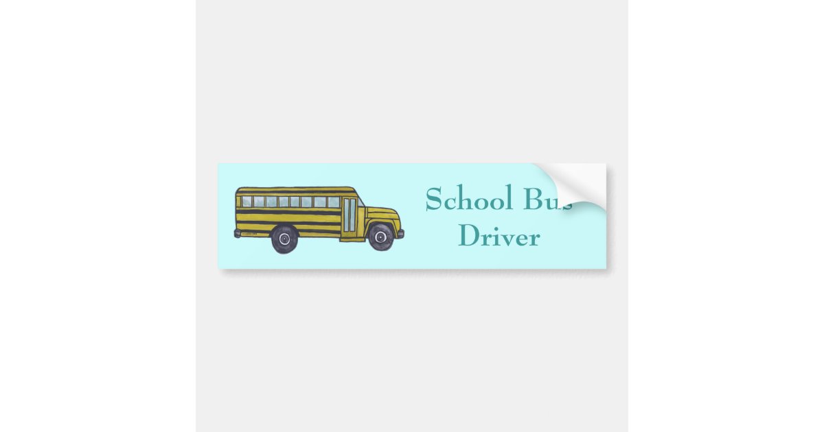 School Bus Bumper Sticker | Zazzle