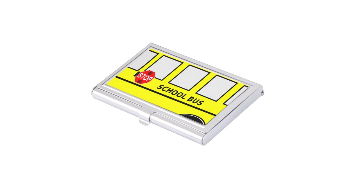 School Bus Business Card Case | Zazzle