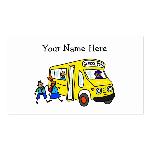 School Bus Business Card Templates