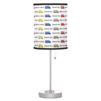 School Bus Cute Kids Design Table Lamp | Zazzle
