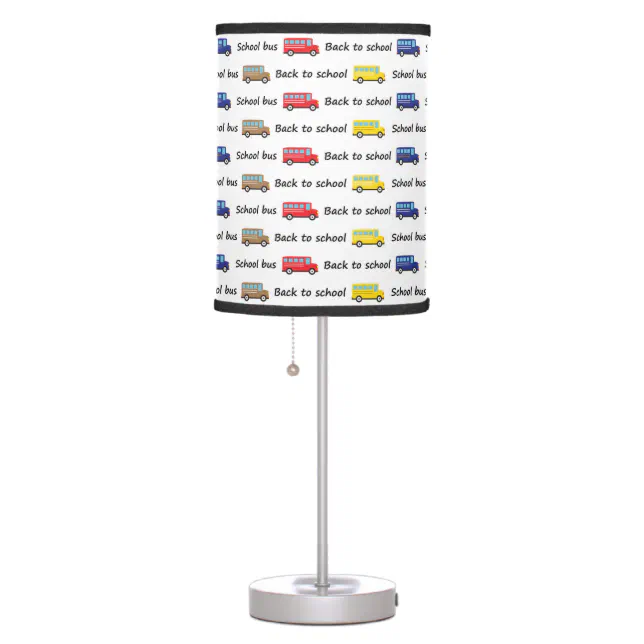 School Bus Cute Kids Design Table Lamp | Zazzle