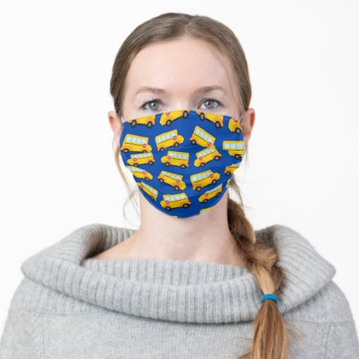 School Bus Driver Adult Cloth Face Mask | Zazzle