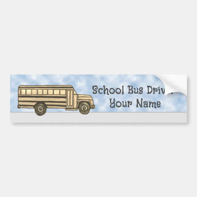 School Bus Driver Bumper Sticker | Zazzle