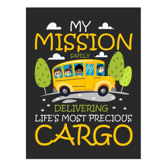 School Bus Driver Humor Gift Bus Driving Postcard | Zazzle.com