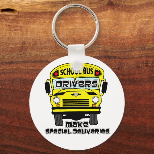 School Bus Driver Keychain | Zazzle