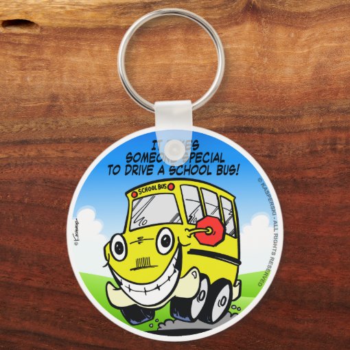 School Bus Driver Keychain | Zazzle