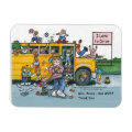 School Bus Driver Magnet, female driver Magnet | Zazzle