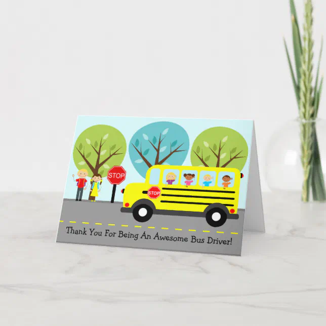School Bus Driver Thank You | Zazzle