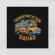 School Bus Driver Transportation Squad Square Business Card | Zazzle