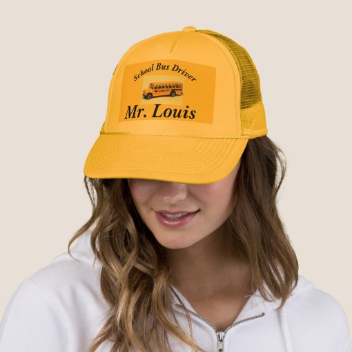 School Bus Driver Trucker Hat | Zazzle