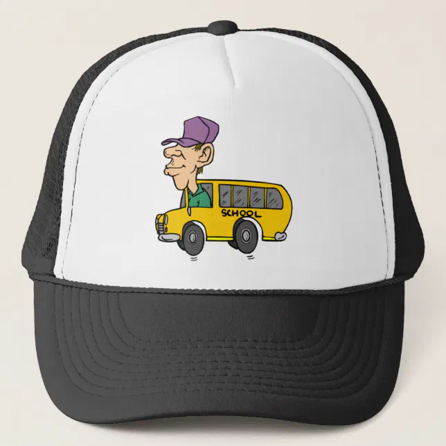 School Bus Driver Trucker Hat | Zazzle