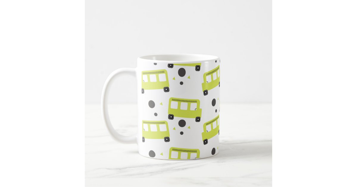 School Bus Driver Yellow Confetti Educational Coffee Mug | Zazzle