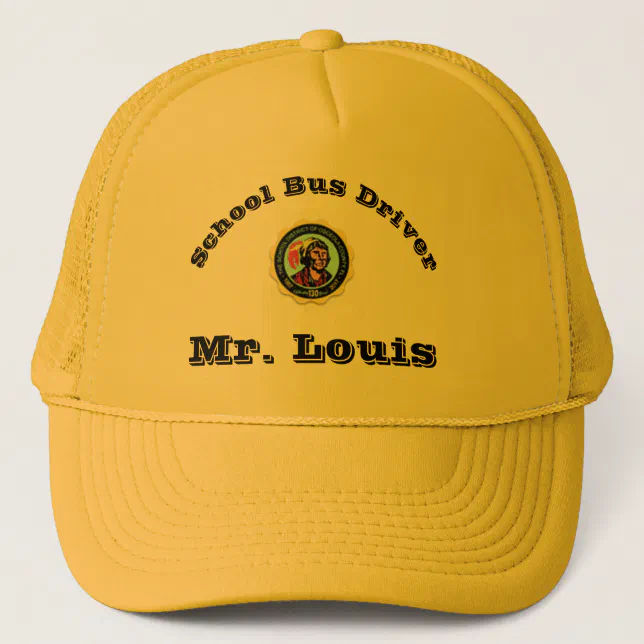 School Bus Driver Yellow Hat with Chief Osceola | Zazzle