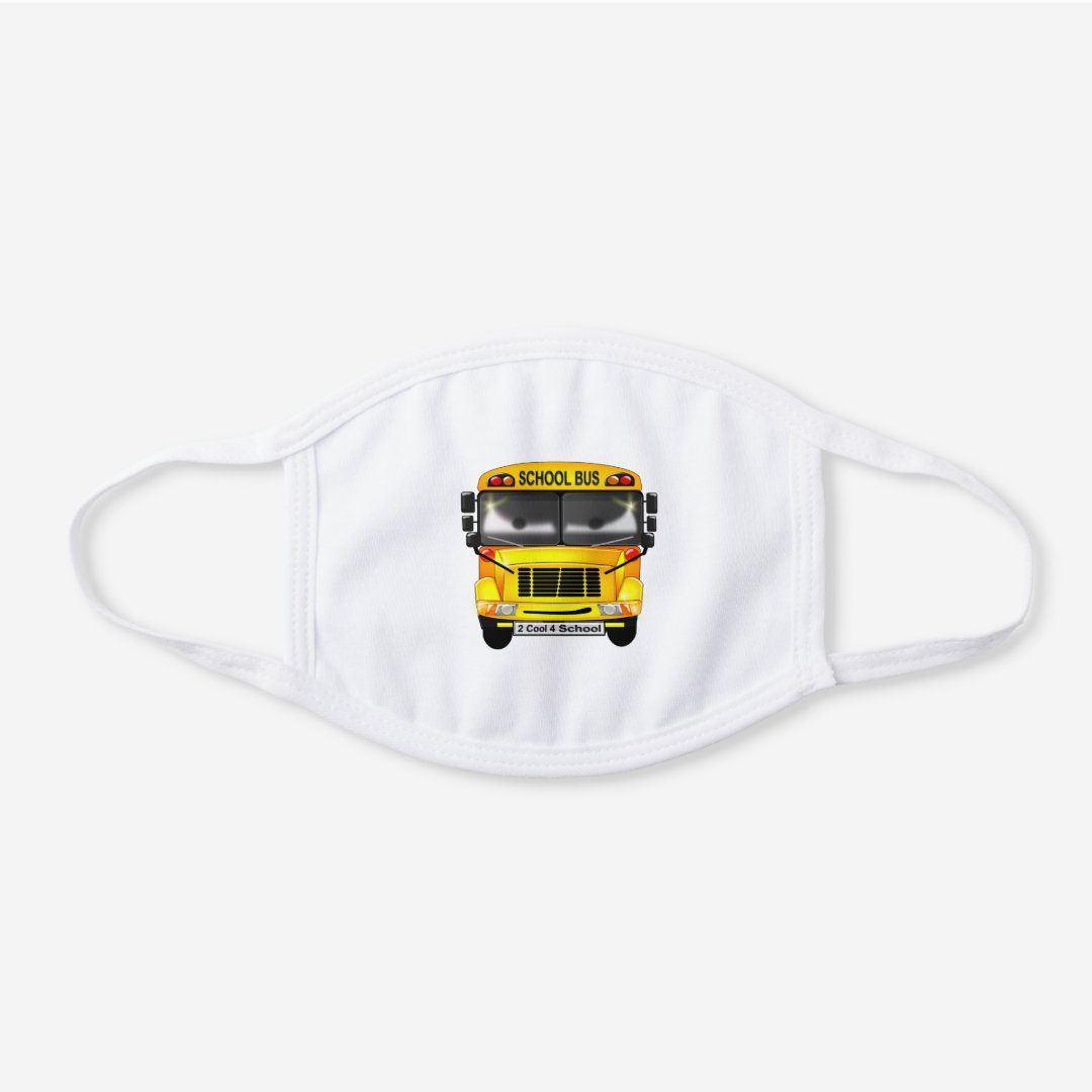 School Bus Face Mask | Zazzle
