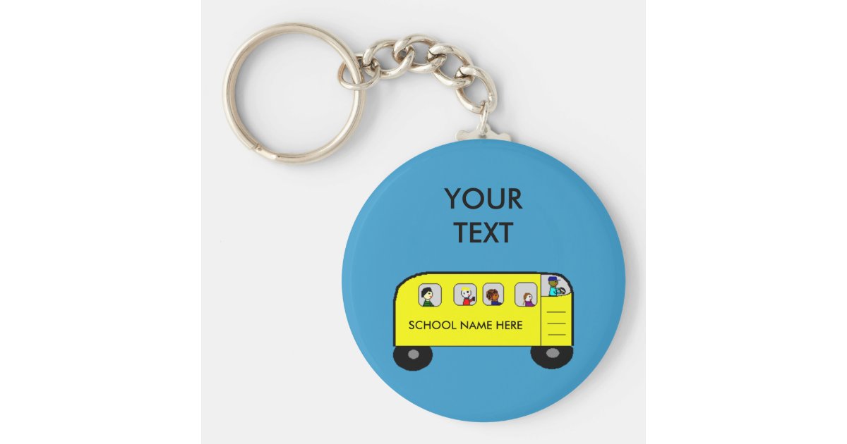 SCHOOL BUS - keychain | Zazzle