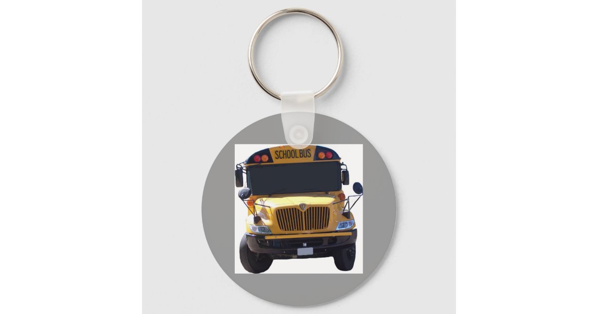 School bus keychain | Zazzle