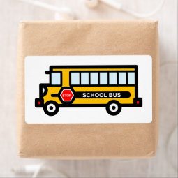 School bus label | Zazzle