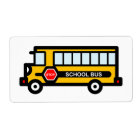 Yellow School Bus Custom Address Labels | Zazzle.com